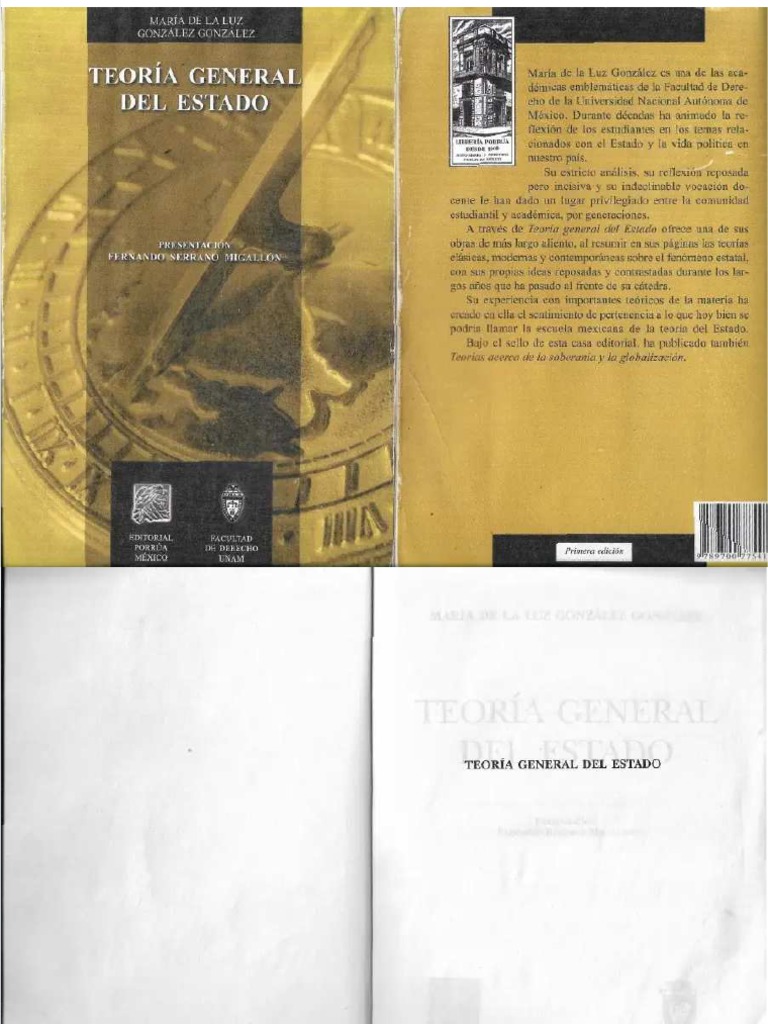 Teoria General Del Estado Maria de La Luz Gonzalez Gonzalez | PDF