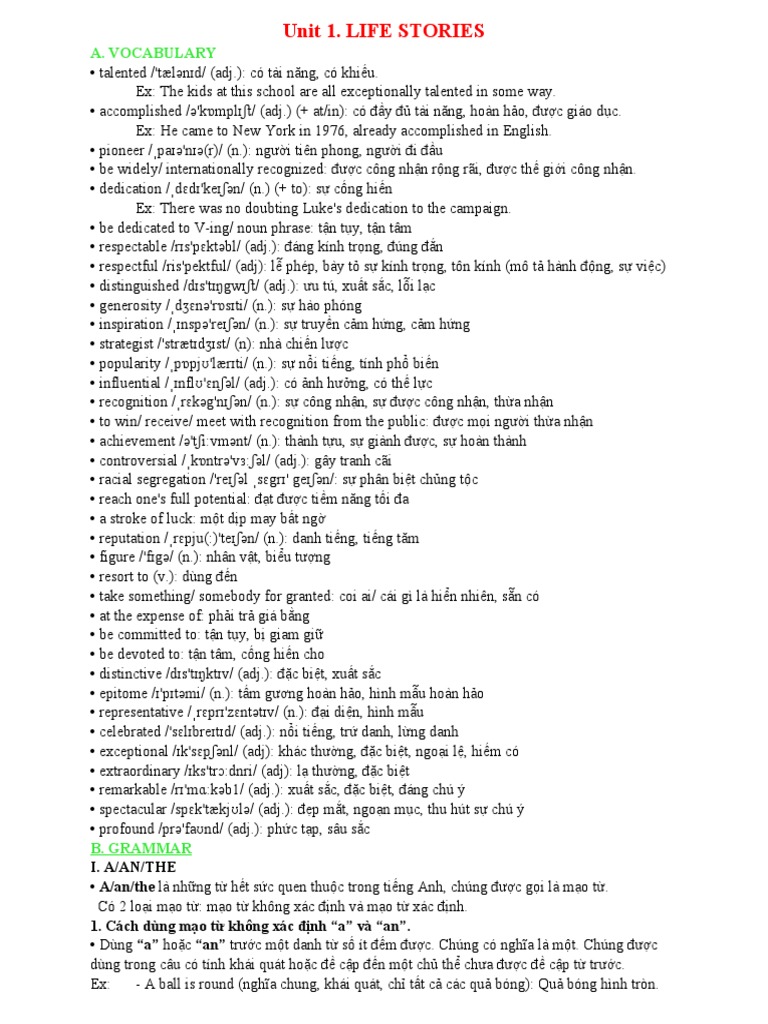 E12 Unit 1 BT+NP | PDF