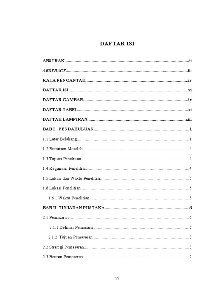 Daftar Isi | PDF
