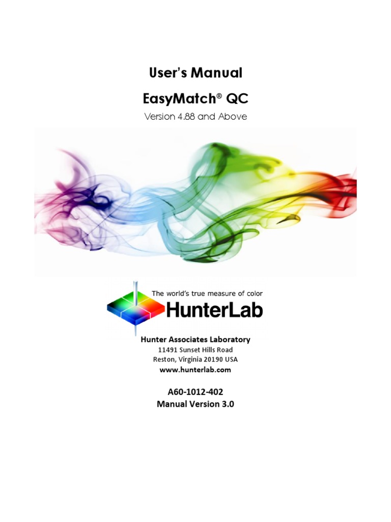 Easymatch QC Usersmanual | PDF | Computer File | 64 Bit Computing