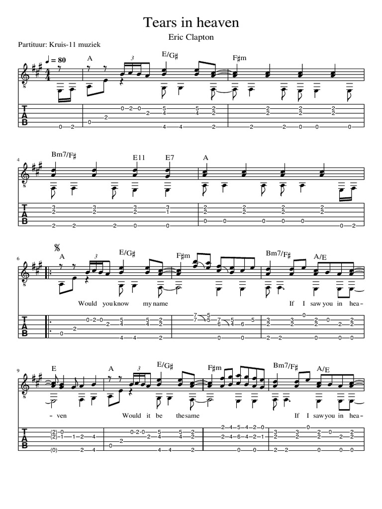 Tears | PDF | Songs Written