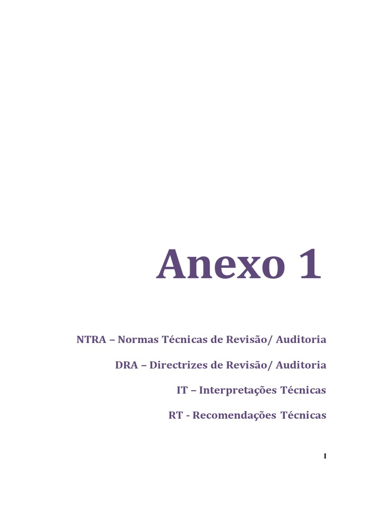 ANEXO 1 e 2_ normas e ISAs | PDF | Contabilidade | Avaliação de risco