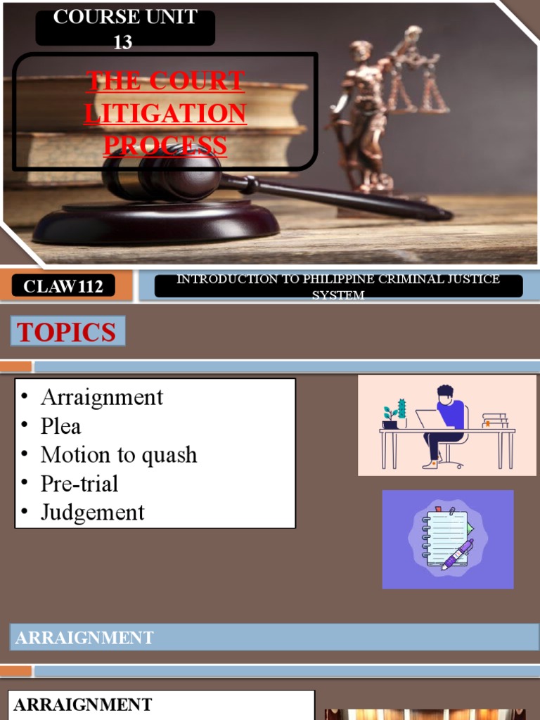 Cu 13 - The Court Litigation Process | PDF | Ex Post Facto Law | Plea