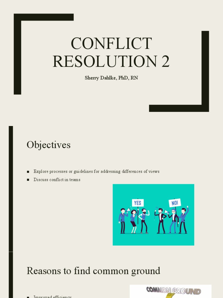 Conflict Resolution 2 | PDF | Conflict Resolution | Communication