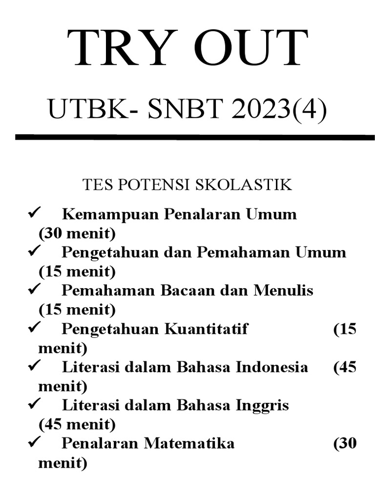4.1 Try Out 4 Soal | PDF
