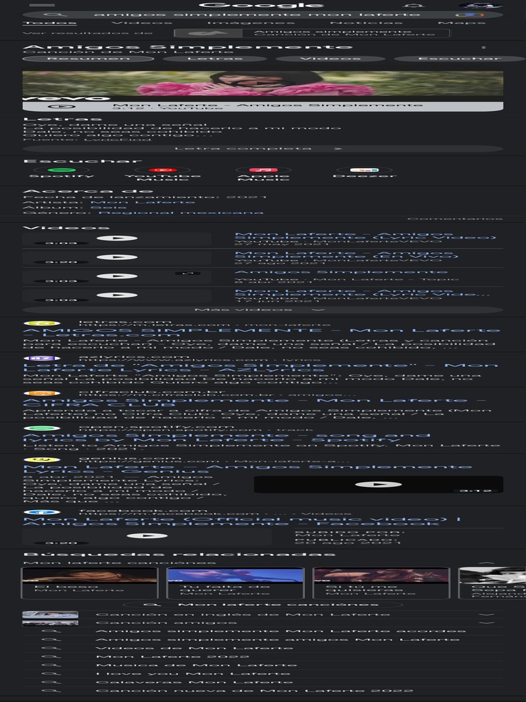 Amigos Simplemente Mon Laferte | PDF | Álbumes | Música pop