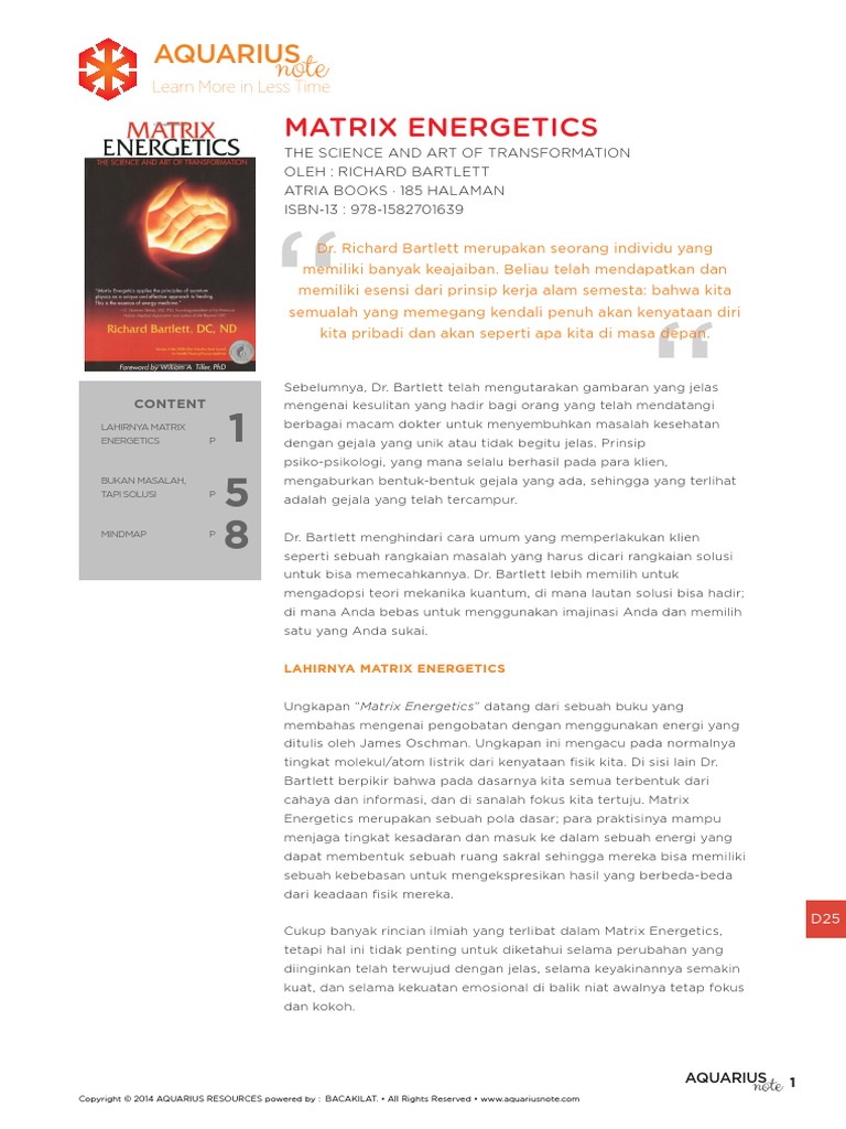 Matrix Energetics | PDF