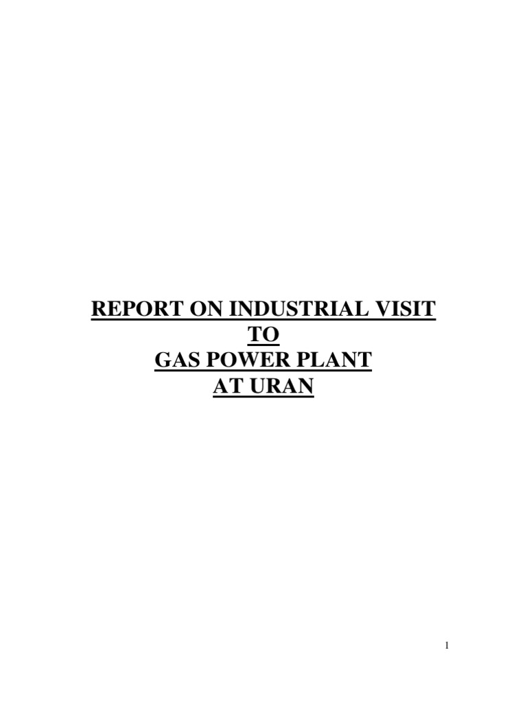 Uran Gas Turbine Power Plant Report | PDF | Gas Compressor | Gas Turbine