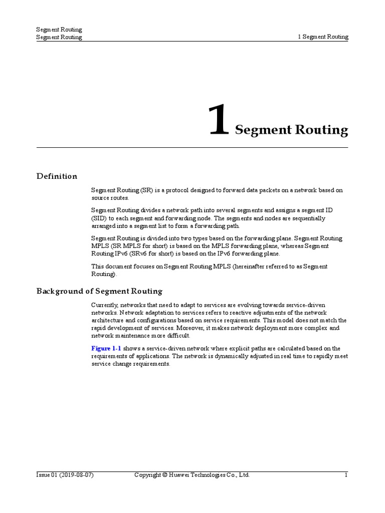 01 01 Segment Routing Pdf Networking Multiprotocol Label Switching