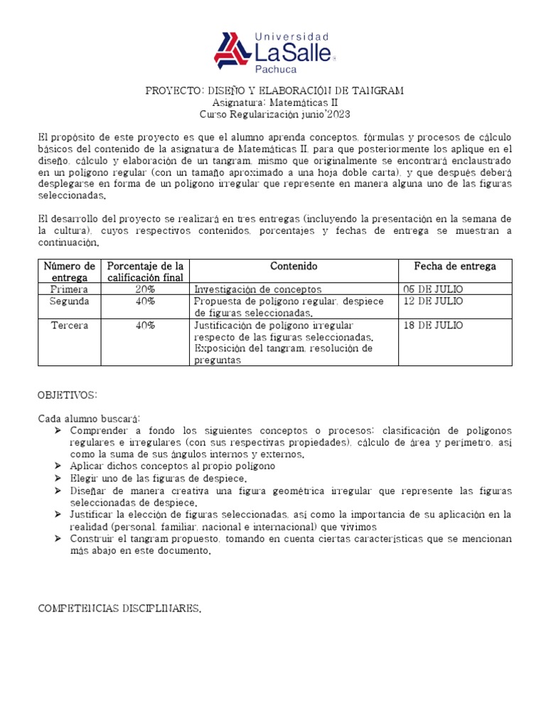 Proyecto - MateII - Curso Jun'2023 Ok | PDF | Ángulo | Triángulo