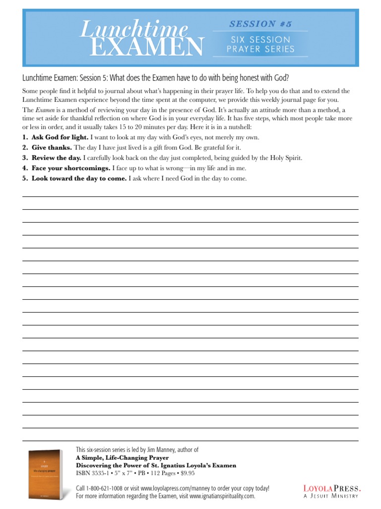 Weekly Prayer Journal for Examen Reflection | PDF | Career & Growth ...