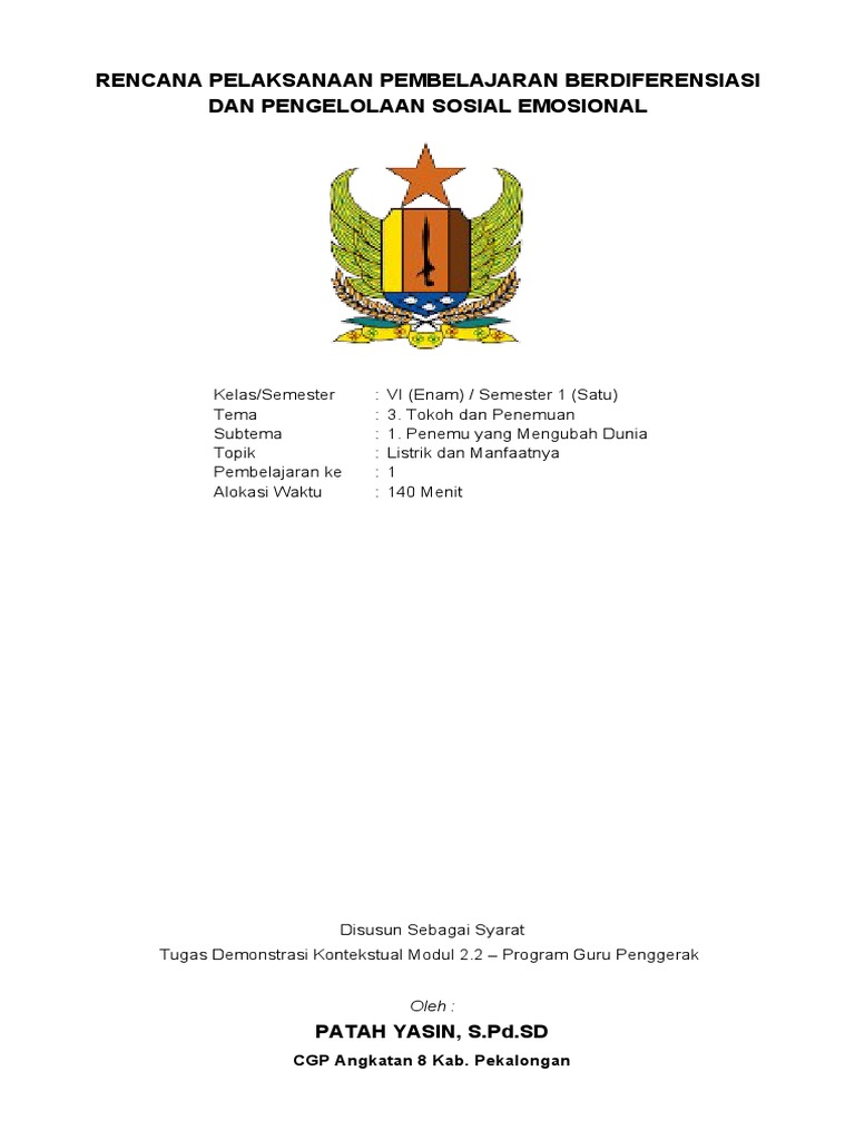 RPP Kse Berdiferensiasi Patah Yasin Ok | PDF