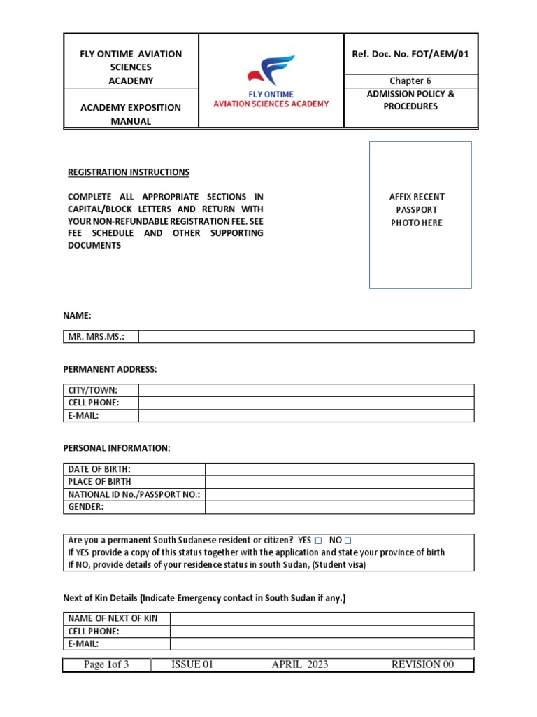 Registration Instructions | PDF | Flight Attendant | Airlines