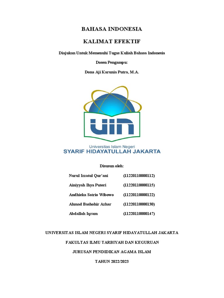 BAHASA INDONESIA Kel 3 | PDF