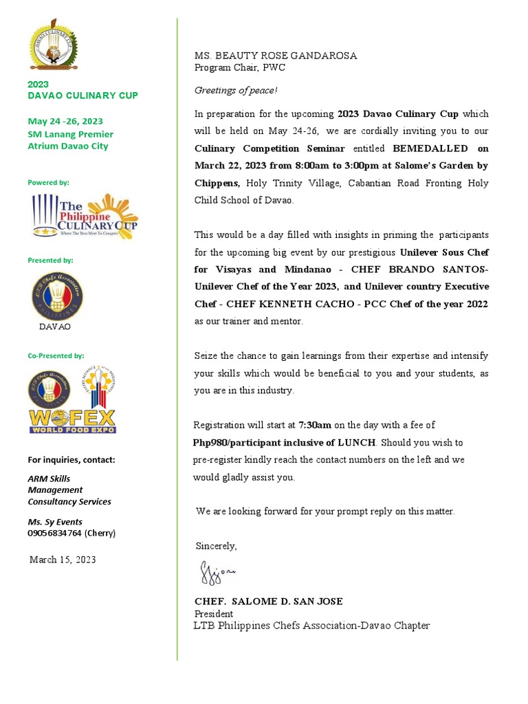 Culinary Cup | PDF | Career & Growth | Business