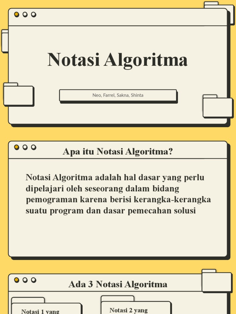 Notasi Algoritma dan Contohnya | PDF | Metode & Bahan Ajar