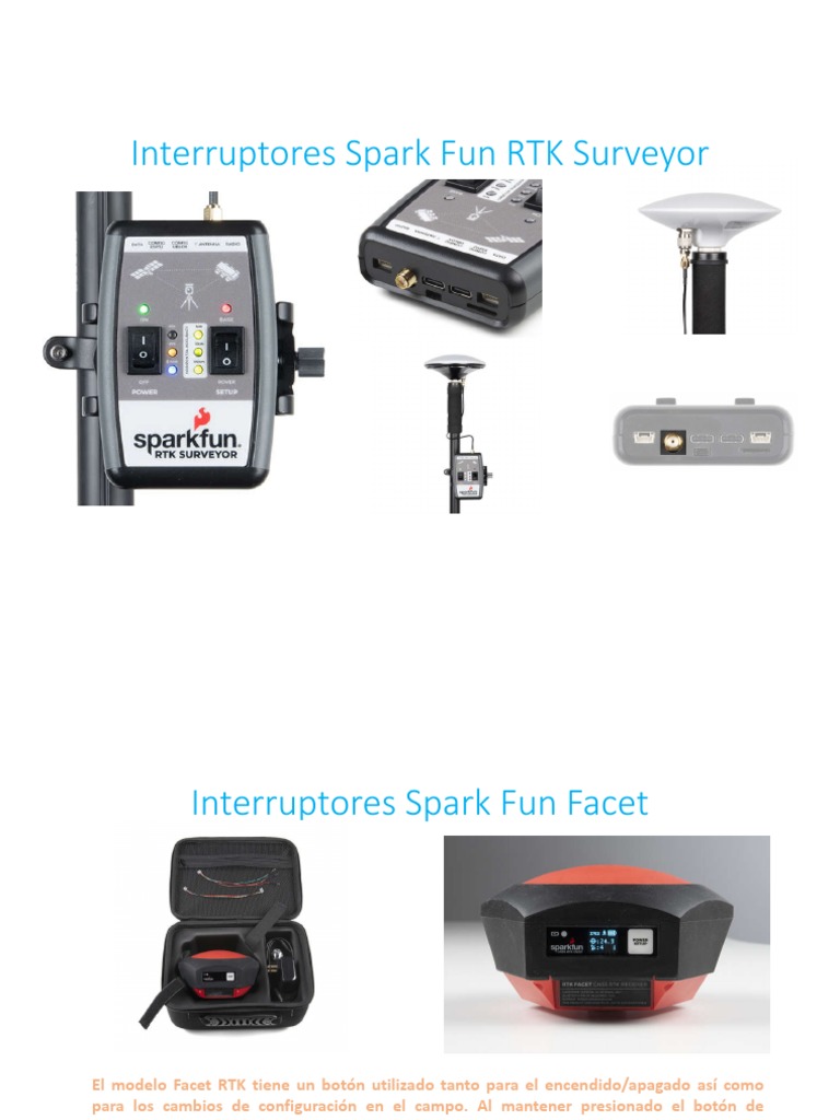 Spark Fun RTK - SW Mapas - Guia Rapida - 1 Equipo | PDF | Bluetooth | Ios