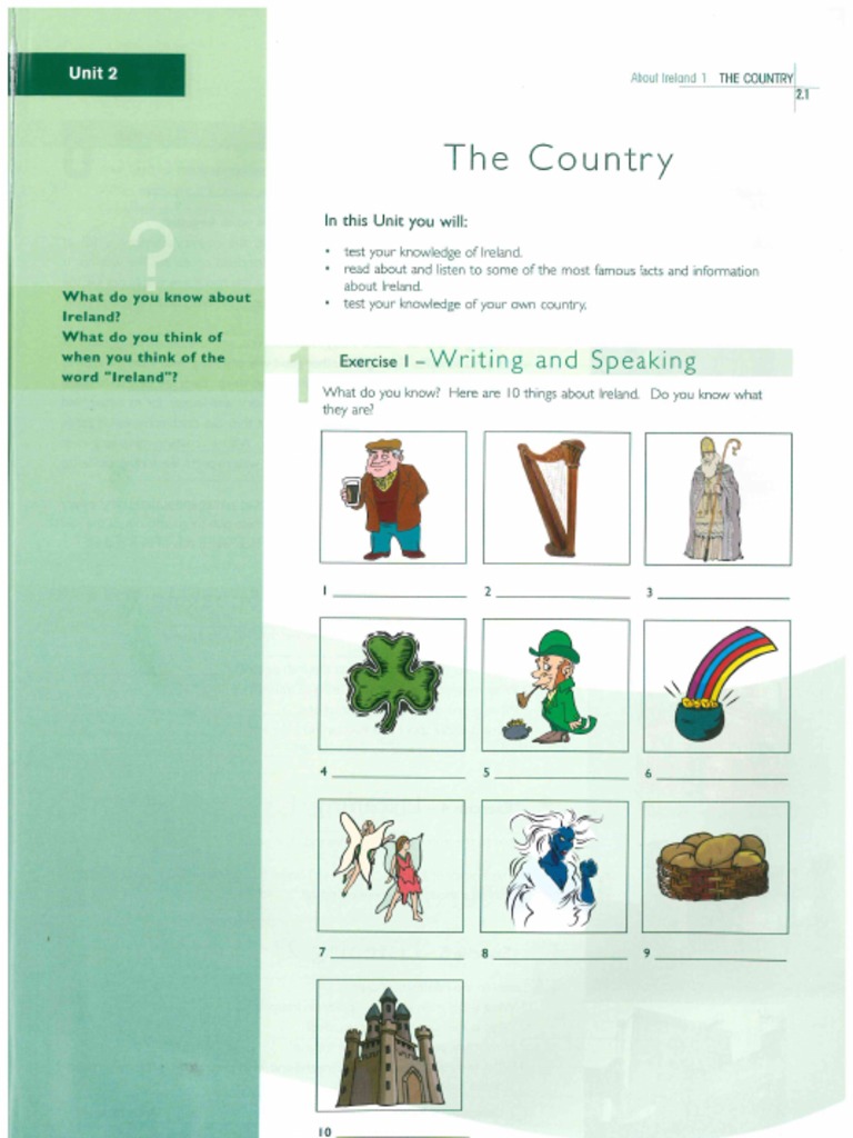 Ireland - Unit 2 - The Country | PDF
