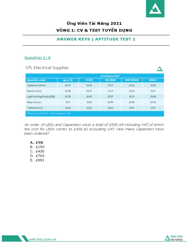 (UVTN 2021) Answer Keys - Aptitude Test 1 | PDF | Rapid Eye Movement ...