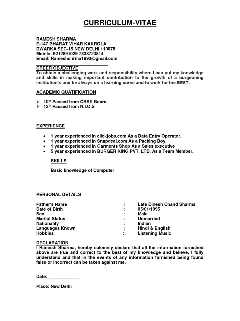 Ramesh Resume | PDF