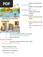 Grade1 Picture Description Worksheet | PDF