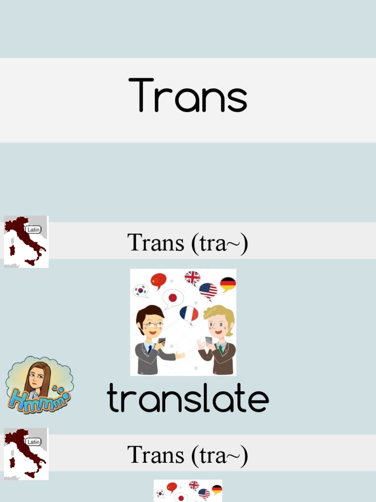 Morphology Trans | PDF