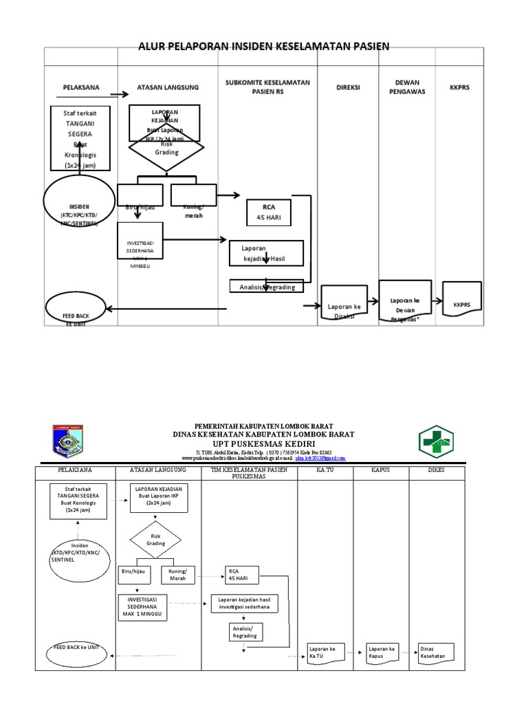 Alur Pelaporan Insiden Keselamatan Pasien | PDF
