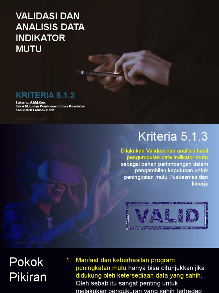Kriteria 5.1.3 Validasi Dan Analisis Data | PDF Kriteria 5.1.3 Validasi Dan Analisis Data | PDF
