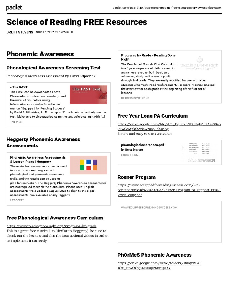 Science of Reading | PDF | Phonics | Reading Comprehension