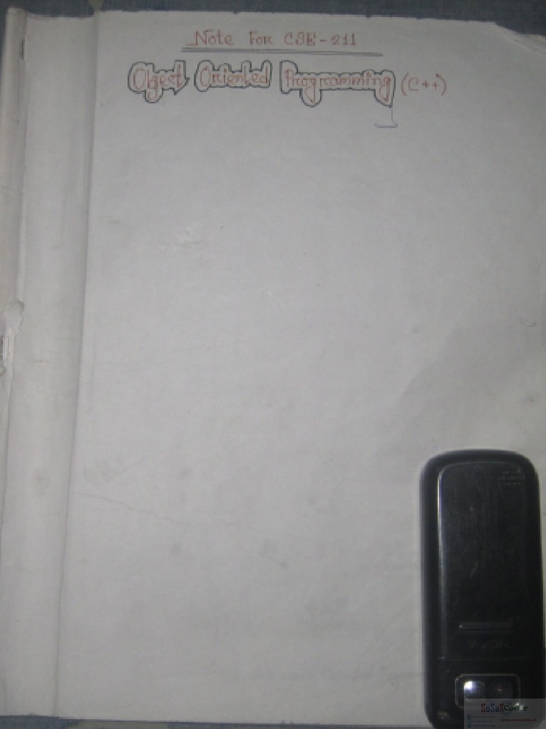 OOP Hand Note | PDF