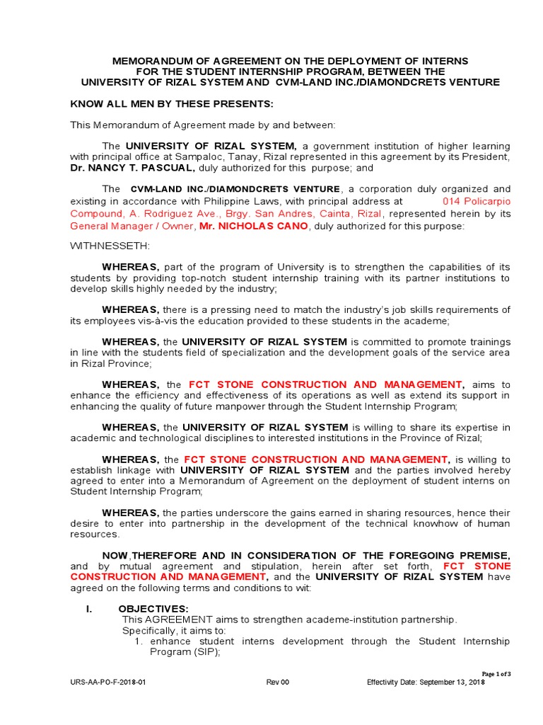 Sample Coded Moa FCT Stone Construction and Management | Download Free ...