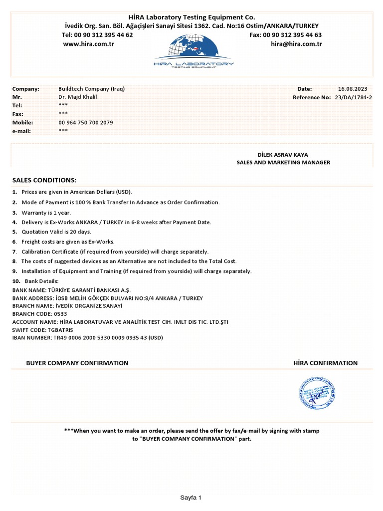 Hira Laboratory Equipment Ordering Guide | PDF | Physical Sciences ...