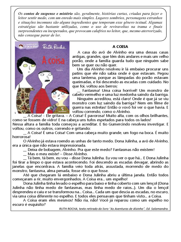 Conto de Suspense - A COISA | PDF