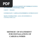 BMS-Method Statement for Installation of Steel Works for Canopies (1,2,3) | PDF | Personal ...