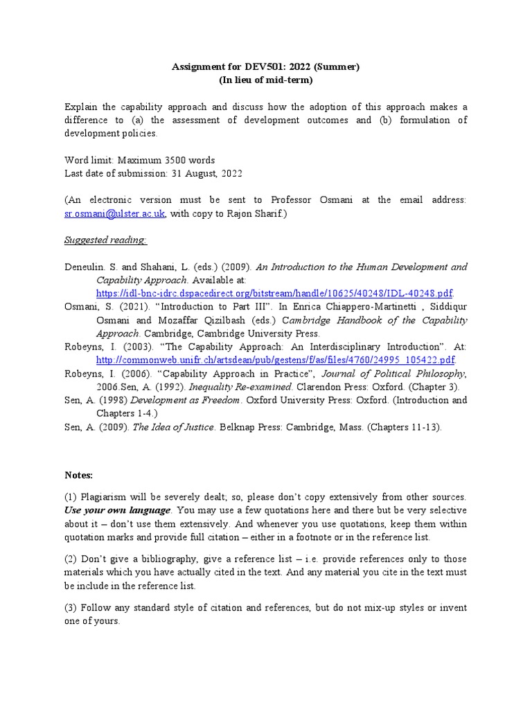 Assignment For DEV501 Summer 2022 | PDF