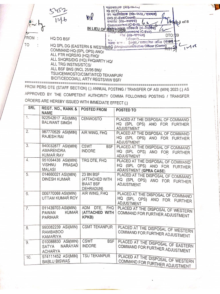 Posting Order | PDF