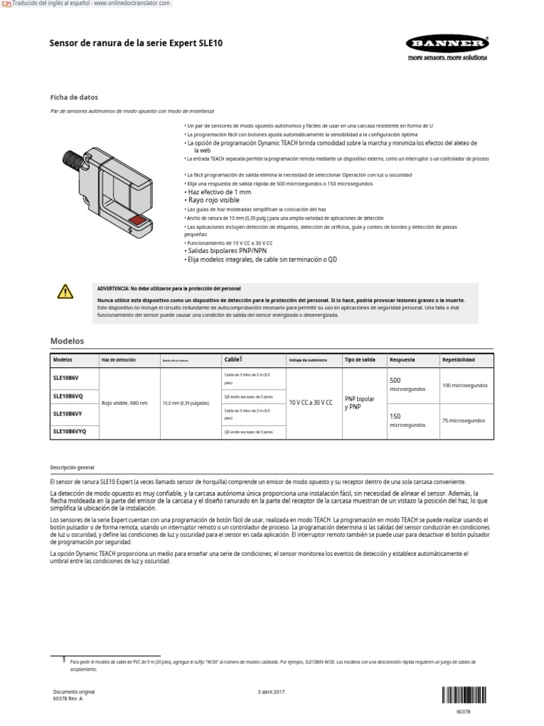Sensor en Es | PDF | Diodo emisor de luz | Transistor de unión bipolar