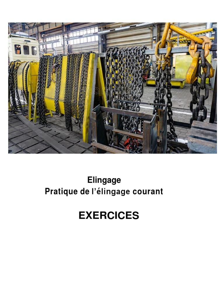 Exercice de calcul d'élingage | PDF | Éléments chimiques | Métaux