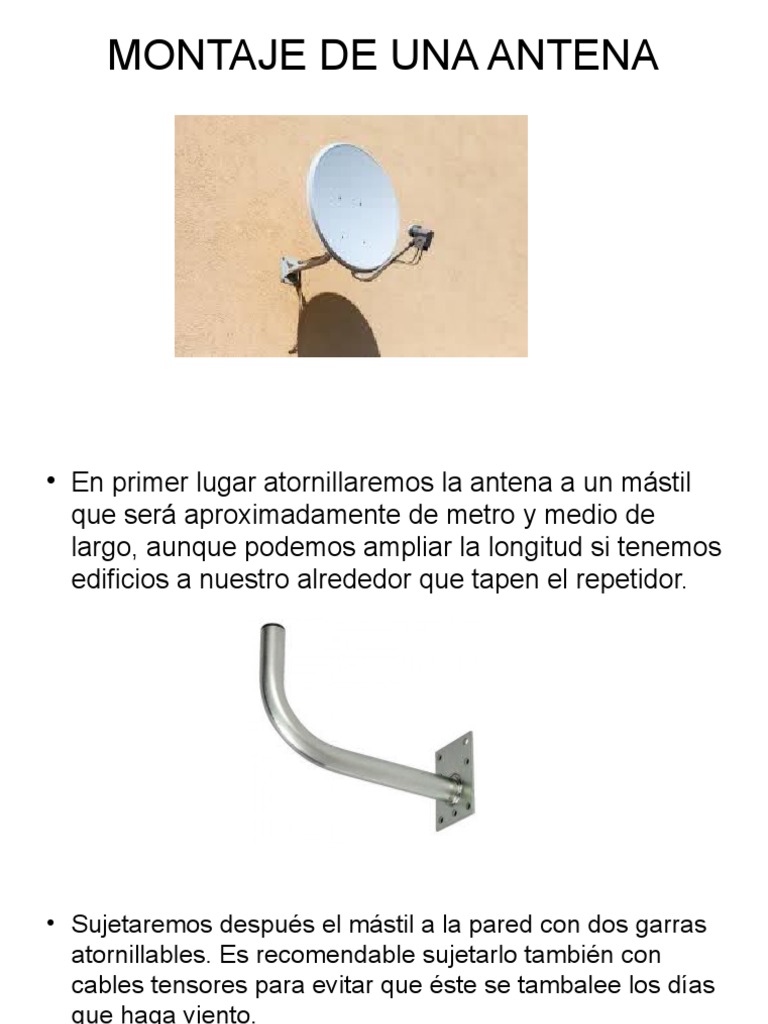 Montaje de Antena | PDF | Tecnología