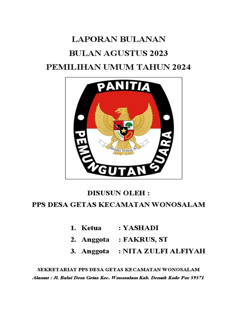 Agustus - Laporan Bulanan Pps Desa Getas | PDF | Pengelolaan Keuangan ...