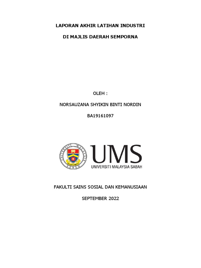 Laporan Akhir Latihan Industr1 | PDF
