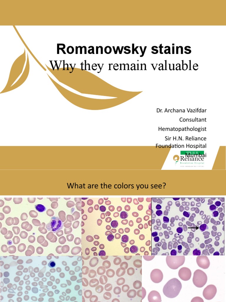 Understanding Romanowsky Stains | PDF | Staining | White Blood Cell