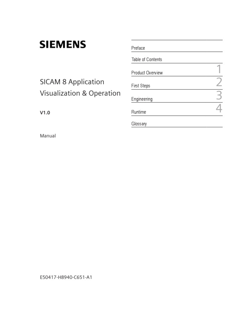 SICAM_Visualization_Operation_enUS | PDF | Icon (Computing) | User Interface