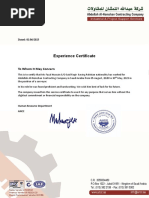 Experience Certificate Template Construction Company | PDF