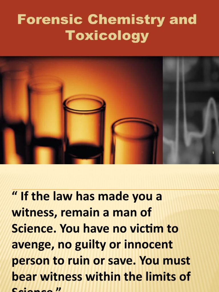 Forensic Chemistry and Toxicology | Download Free PDF | Forensic ...