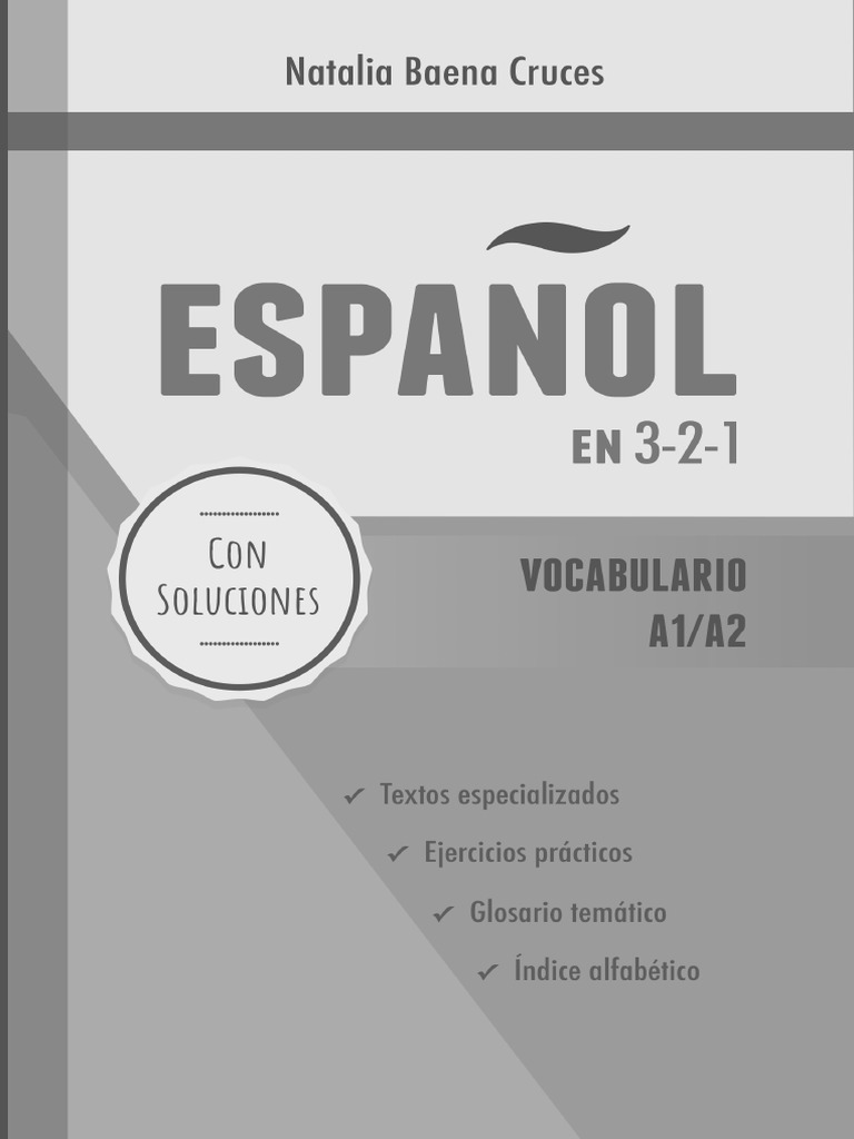 Español en 3-2-1 - Vocabulario A1-A2-1 | PDF