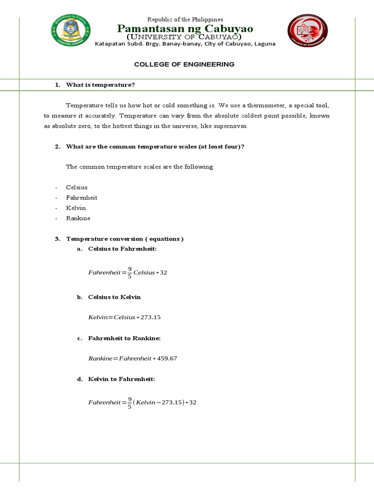 Physics 2 - Assignment 1 | PDF | Heat | Temperature