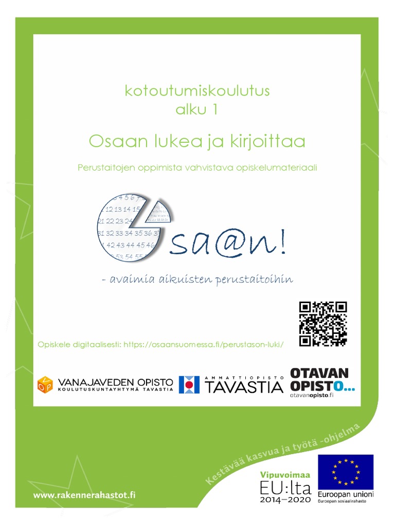 Kotoutumiskoulutus Alku 1 Final | PDF