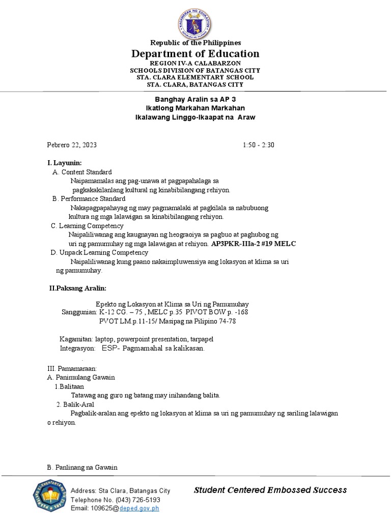 Q3 2.4 AP DLP Week 2 Day 4 | PDF