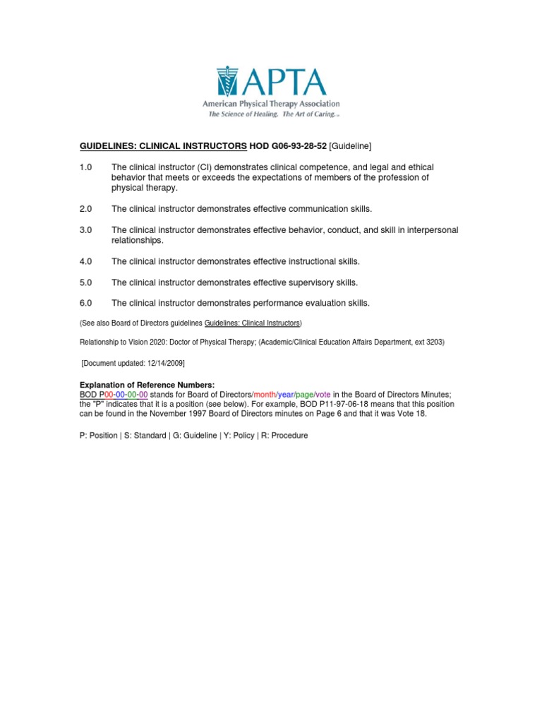 Clinical Instructors Pdf